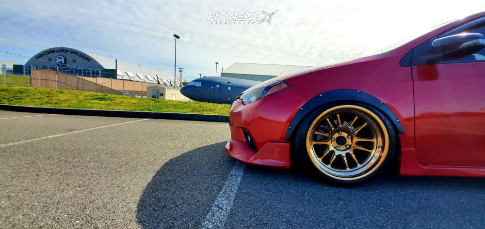 2015 Toyota Corolla LE with 18x9.5 Cosmis Racing XT-206R and Federal ...