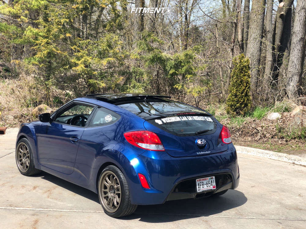 2017 Hyundai Veloster Value Edition with 18x9 Cosmis Racing XT-206R and ...