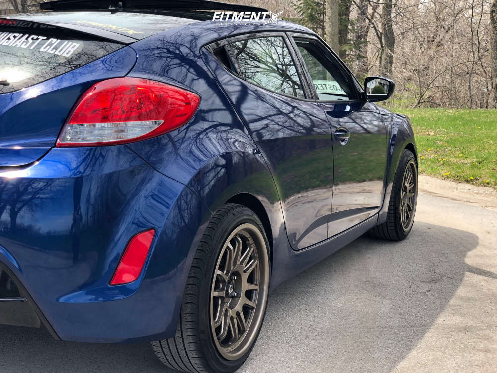 2017 Hyundai Veloster Value Edition with 18x9 Cosmis Racing XT-206R and ...