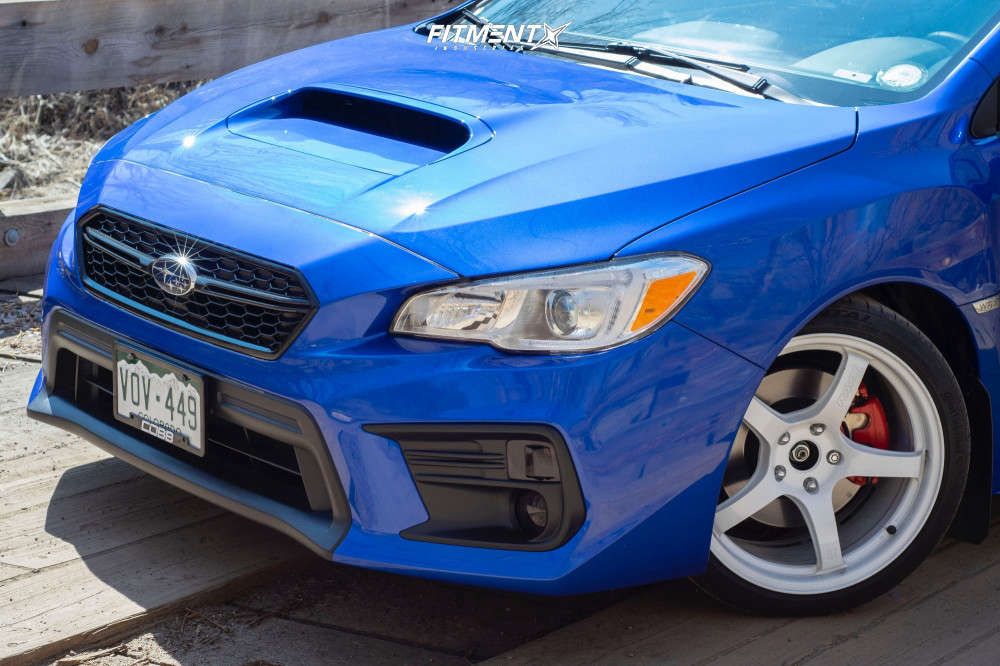 2018 Subaru WRX Sport with 18x9.5 Rays Engineering 57cr and Continental ...