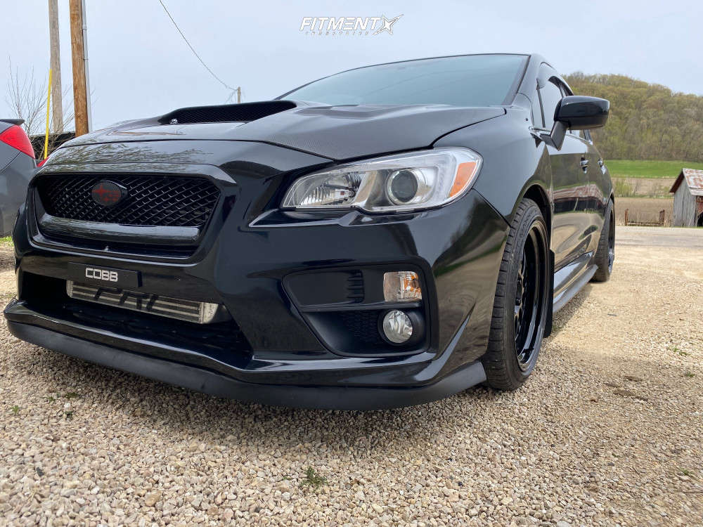 2017 Subaru WRX Premium with 18x9.5 ESR Sr01 and Dunlop 245x40 on Stock ...