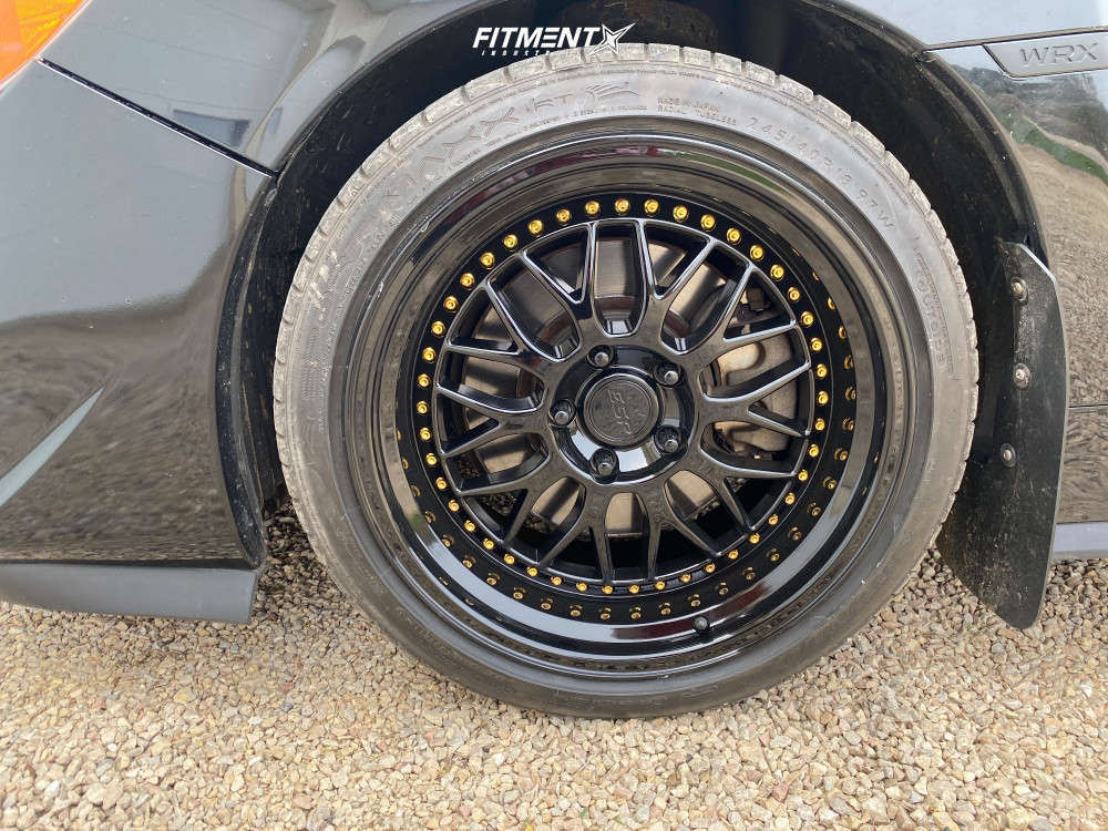 2017 Subaru WRX Premium with 18x9.5 ESR Sr01 and Dunlop 245x40 on Stock ...