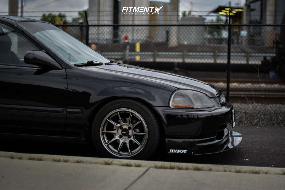 1998 Honda Civic DX with 15x8.5 Ambit Rs18 and Toyo Tires 205x50 on ...