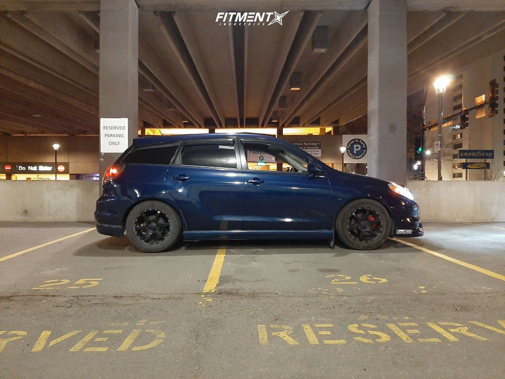 2004 Toyota Matrix XR with 16x7 Akita AK 2 and Kumho 225x55 on Lowering ...