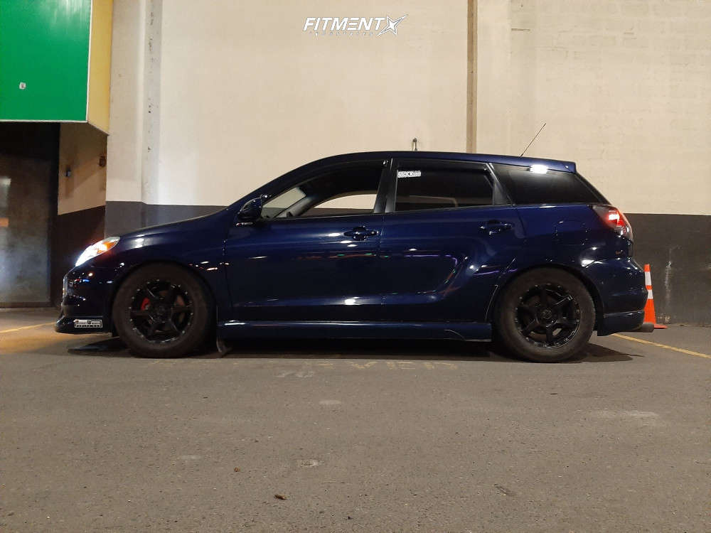 2004 Toyota Matrix XR with 16x7 Akita AK 2 and Kumho 225x55 on Lowering ...