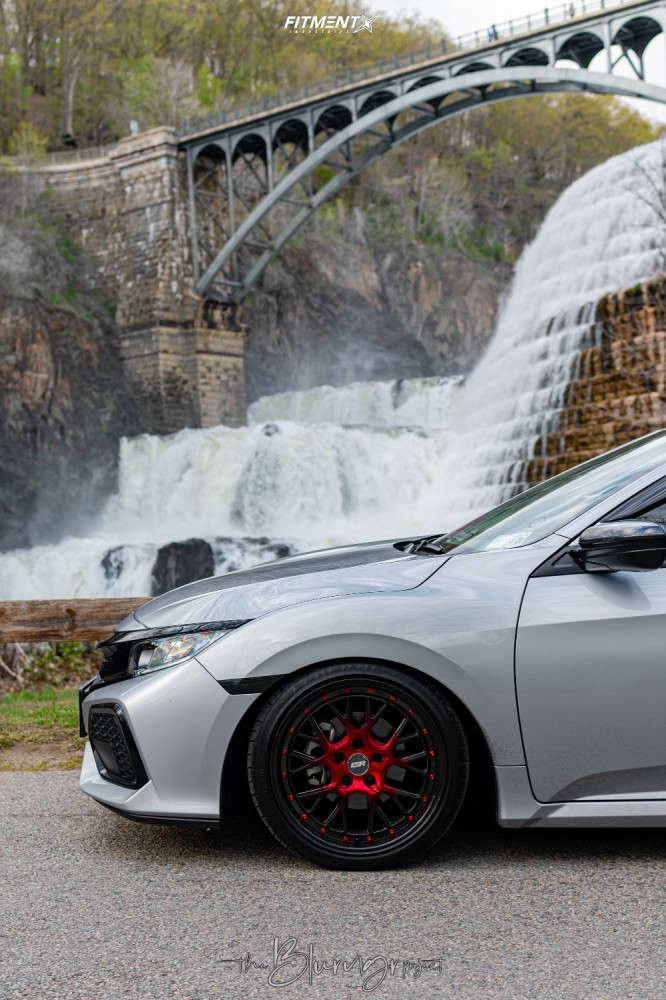 2019 Honda Civic EX with 18x8.5 ESR Cs11 and Federal 215x45 on ...