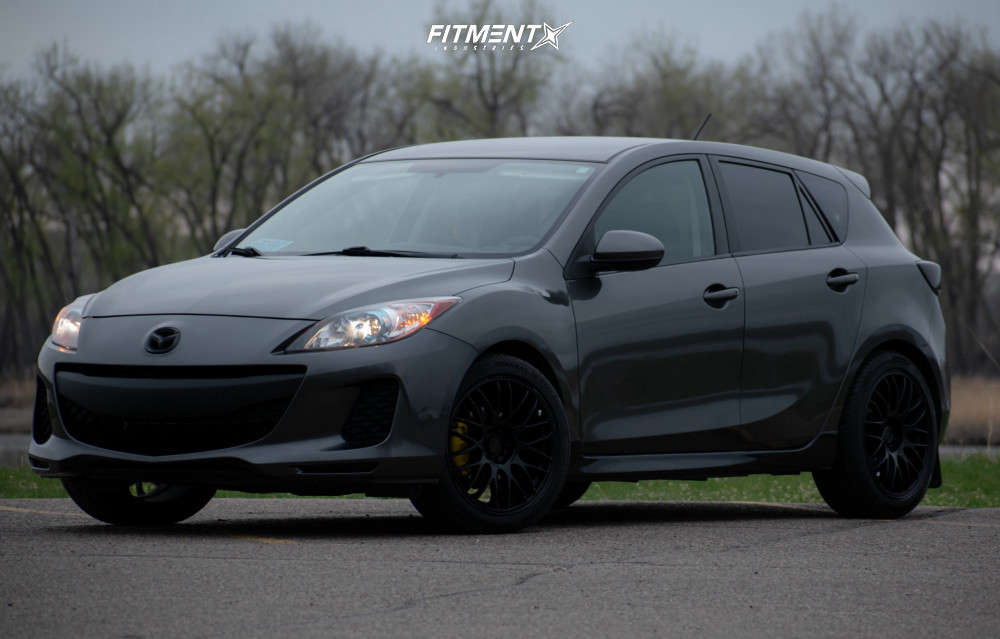 2012 Mazda 3 i with 18x8.5 Tenzo R Type-m V.1 and General 225x45 on ...
