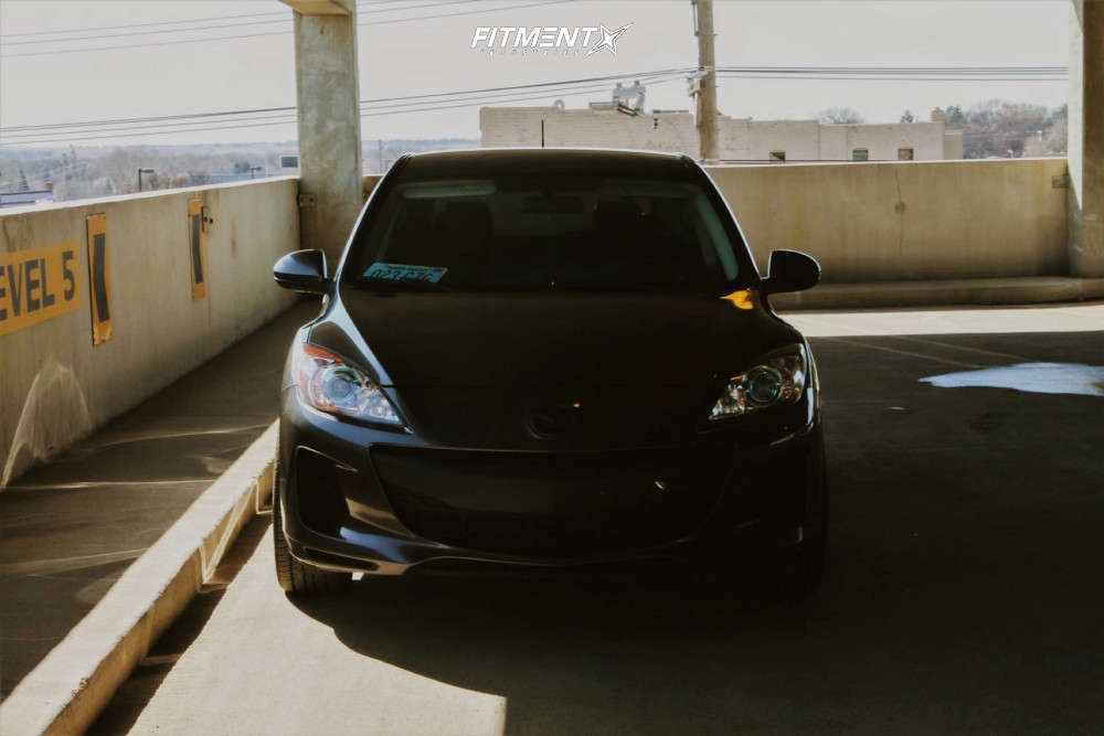 2012 Mazda 3 i with 18x8.5 Tenzo R Type-m V.1 and General 225x45 on ...