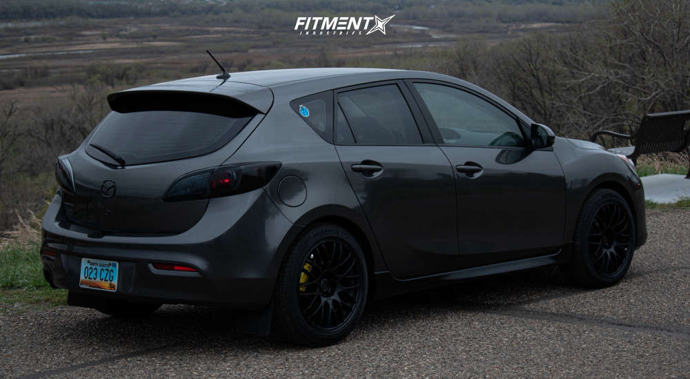 2012 Mazda 3 i with 18x8.5 Tenzo R Type-m V.1 and General 225x45 on ...