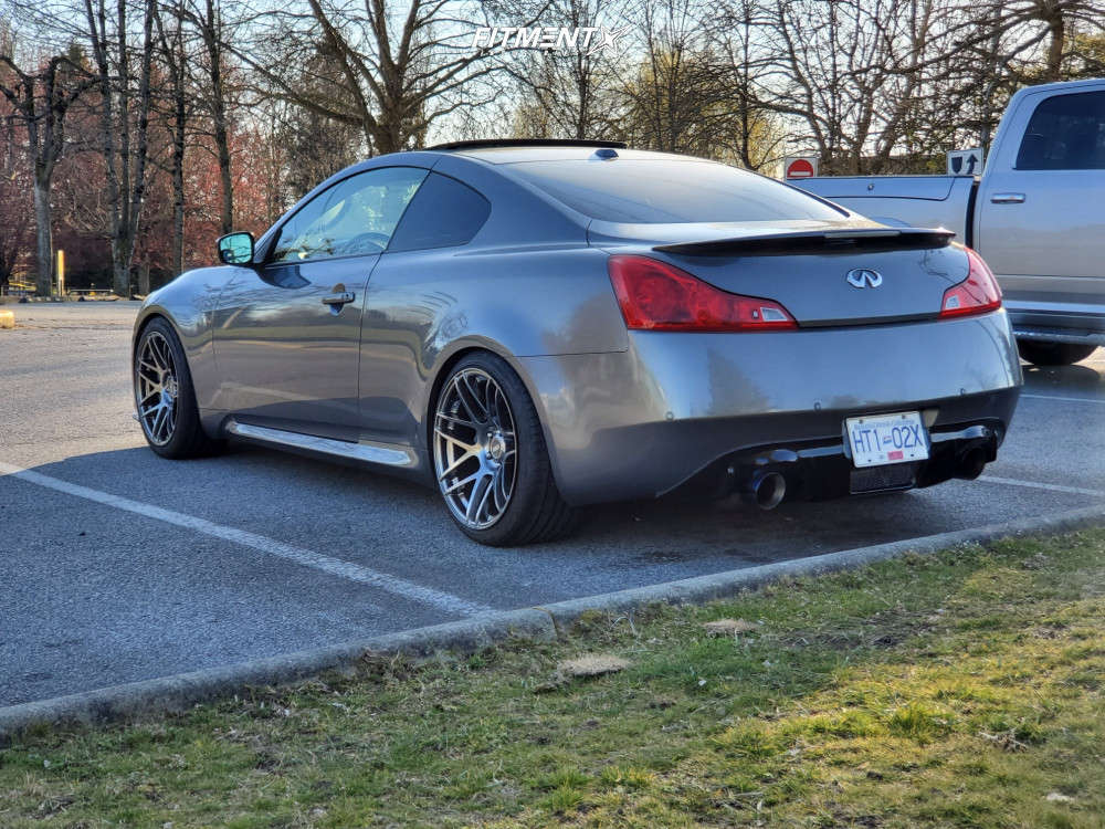 2010 INFINITI G37 Sport with 19x9.5 ESR Rf1 and Achilles 245x40 on ...
