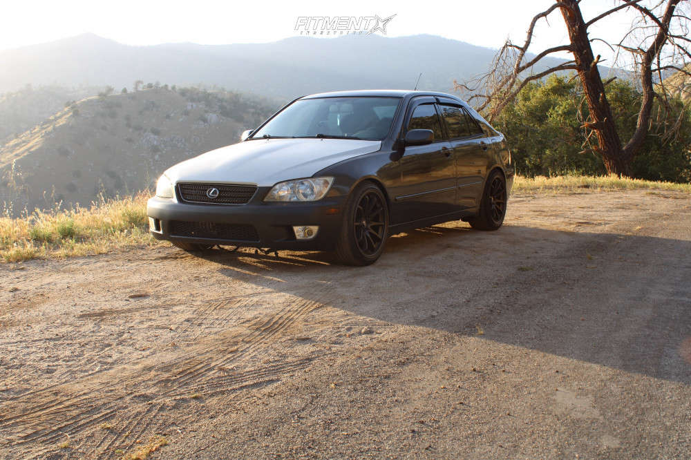 2002 Lexus IS300 E-Shift 4dr Sedan (3.0L 6cyl 5A) with 18x9 STR 905 and ...