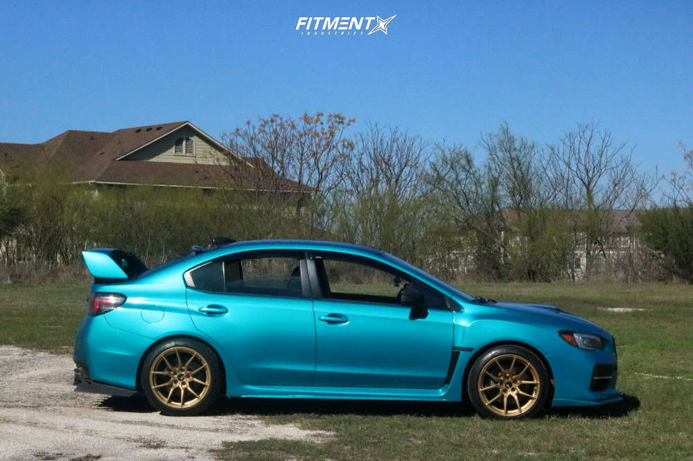 2015 Subaru WRX STI Base with 18x9.5 Option Lab R716 and Michelin ...