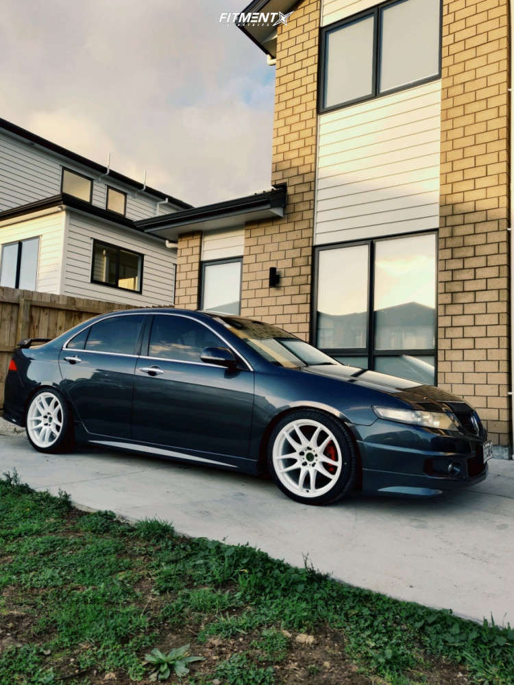 2007 Acura TSX Base with 18x8.5 ESR Sr08 and Black Lion 225x40 on ...
