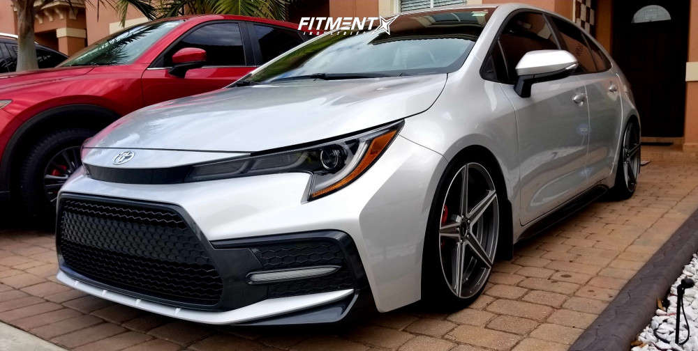 2020 Toyota Corolla SE with 19x8.5 Advanti Racing Cammino and Falken ...
