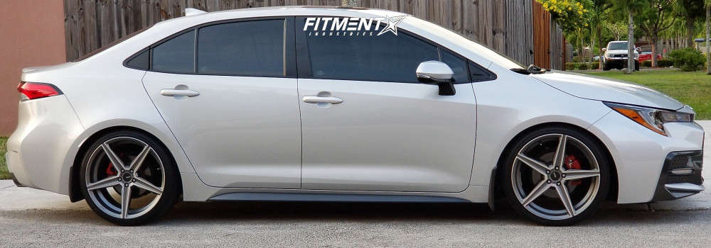 2020 Toyota Corolla SE with 19x8.5 Advanti Racing Cammino and Falken ...