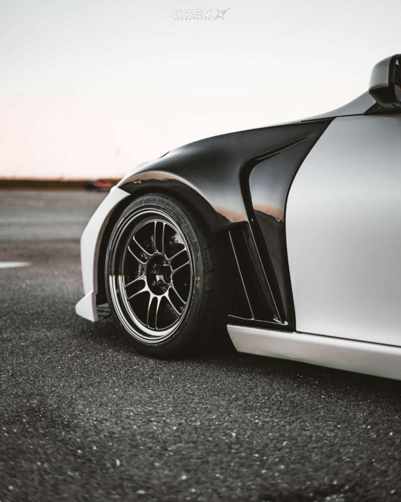 2009 Nissan 370Z 2dr Coupe (3.7L 6cyl 7A) with 18x9.5 Enkei RPF1 and ...