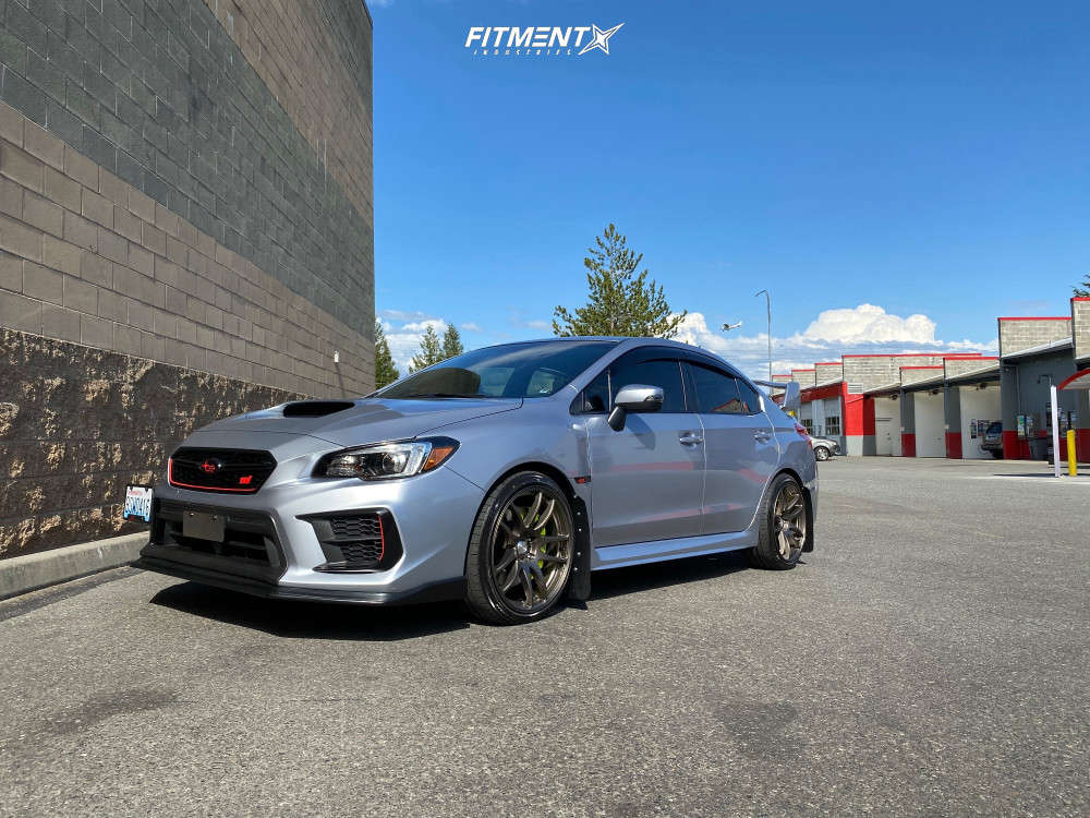 2020 Subaru WRX STI Base with 19x9.5 ESR Sr08 and Yokohama 245x35 on ...