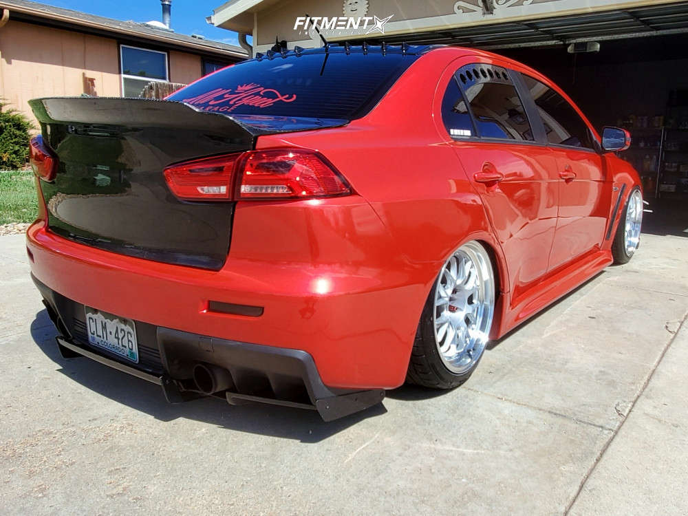 2015 Mitsubishi Lancer Evolution GSR with 18x10 Rota Mxr and Nitto ...