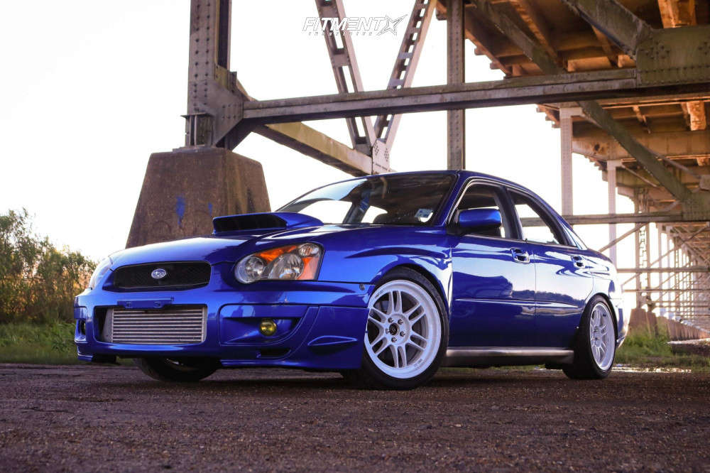 2004 Subaru WRX Base with 17x9 Enkei RPF1 and Federal 235x40 on Stock Suspension | 1070642 ...