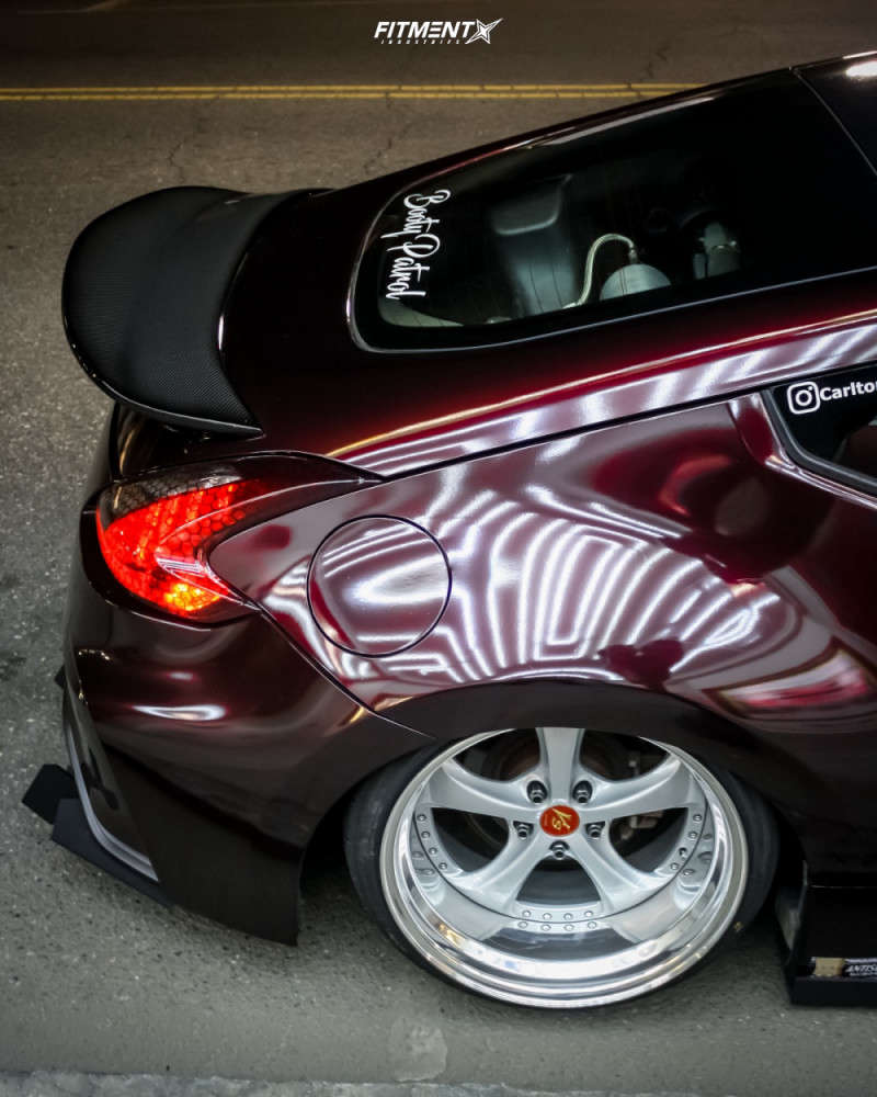 2013 Nissan 370Z Base with 19x10 Work VS KF and Firestone 235x35 on Air ...