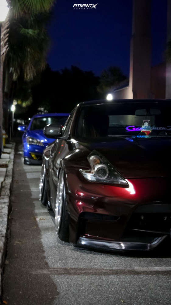 2013 Nissan 370Z Base with 19x10 Work VS KF and Firestone 235x35 on Air ...