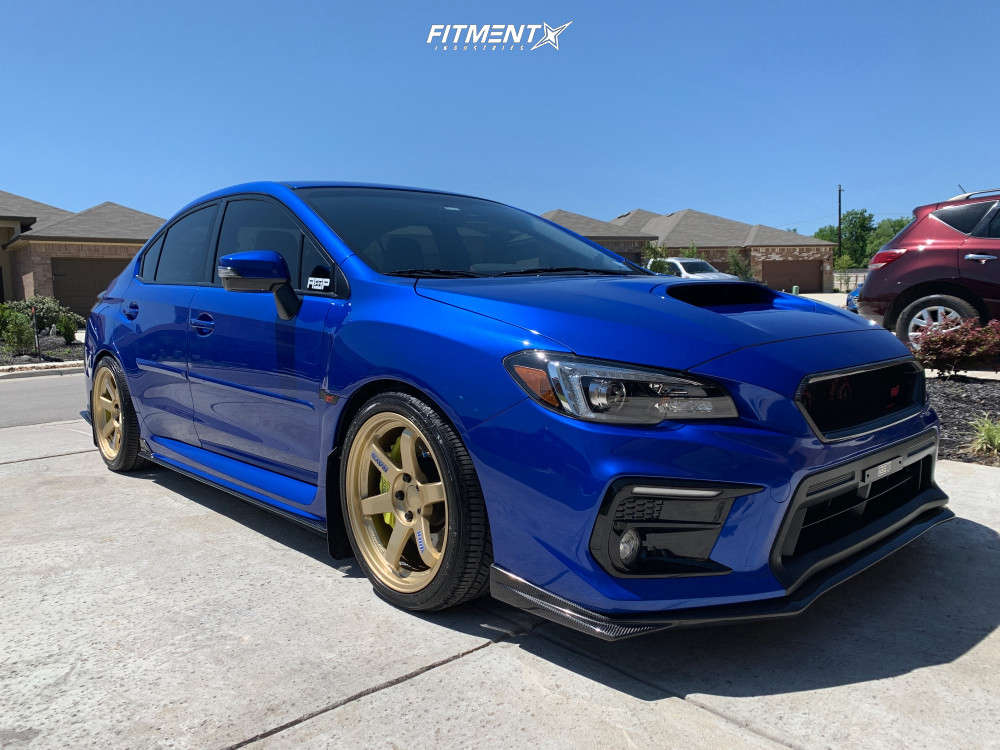 2018 Subaru WRX STI Limited with 18x9.5 Volk Te37 and Yokohama 265x35 ...