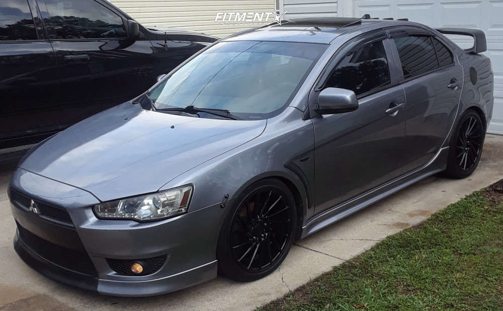 2009 Mitsubishi Lancer GTS with 18x8 Dps Tuning L589 and Sentury 225x40 ...