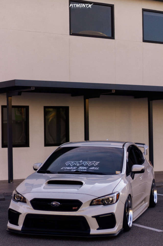 2019 Subaru WRX STI Base with 18x9.5 Kansei Roku and Federal 215x40 on ...