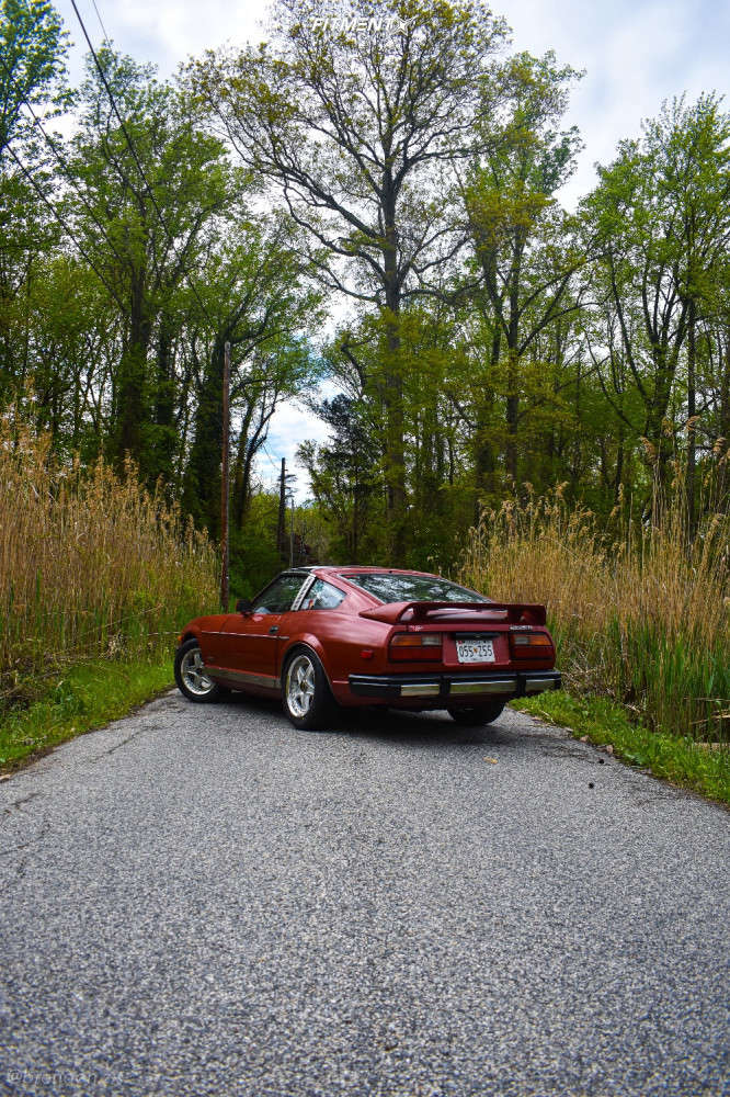 1980 Nissan 280ZX Base with 16x7 Work Ewing and Firestone 225x50 on ...