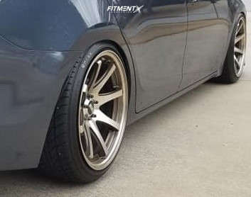 2015 Toyota Corolla L with 18x9 STR 903 and Ohtsu 225x40 on Air ...