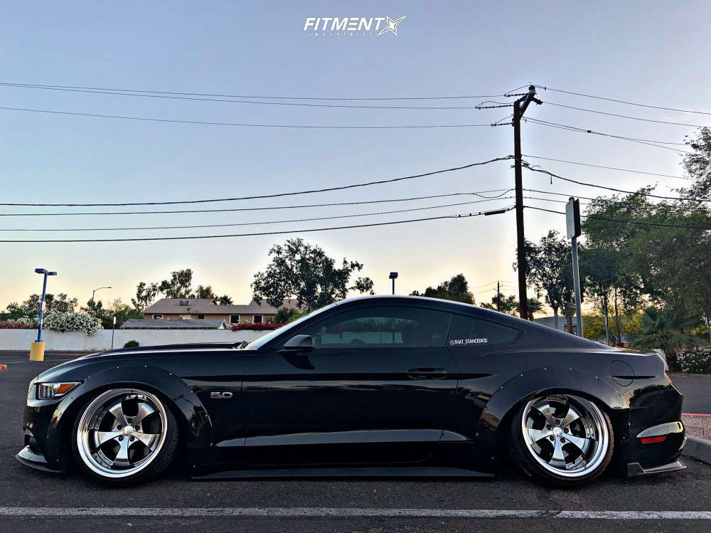 2016 Ford Mustang GT with 19x10 325 Power Yabaking KF Spoke and Delinte ...