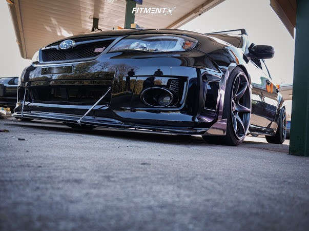 2014 Subaru WRX STI Base with 18x9.5 Kansei Tandem and Federal 225x35 ...