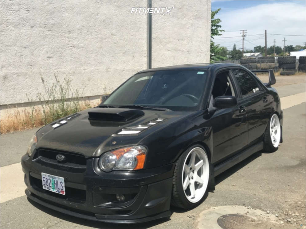 2004 Subaru WRX Base with 18x9.5 ESR Sr07 and Atlas 245x35 on Coilovers ...