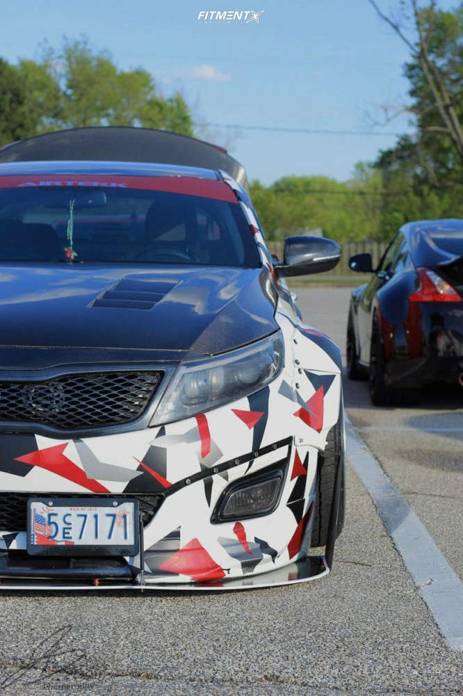 2015 Kia Optima LX with 19x11 Weds Bazreia and Achilles 245x35 on Air ...