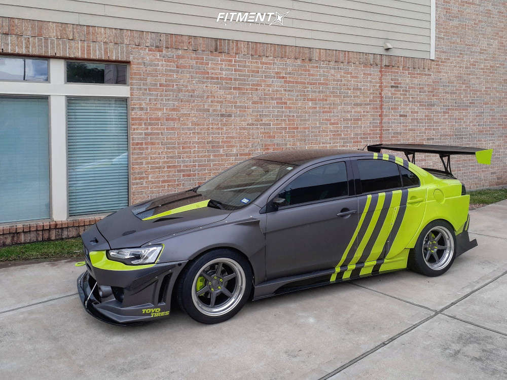 2015 Mitsubishi Lancer GT with 18x10.5 Kansei Roku and Toyo Tires ...