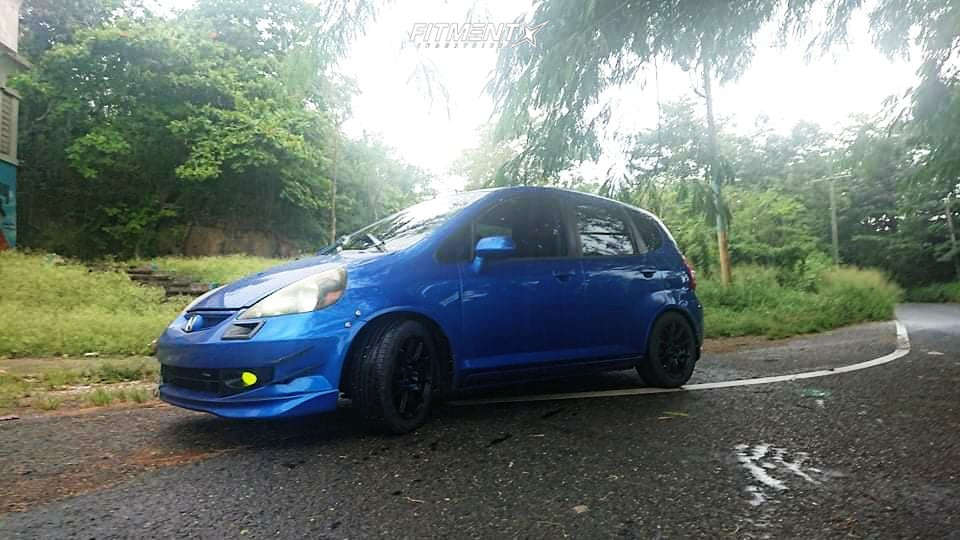 2008 Honda Fit Base with 15x6.5 Proline Type 110b and Nankang 195x55 on Stock Suspension ...