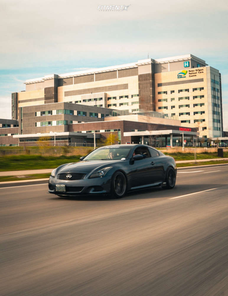 2008 INFINITI G37 Sport with 19x8.5 Stance Sf-03 and Continental 225x45 ...
