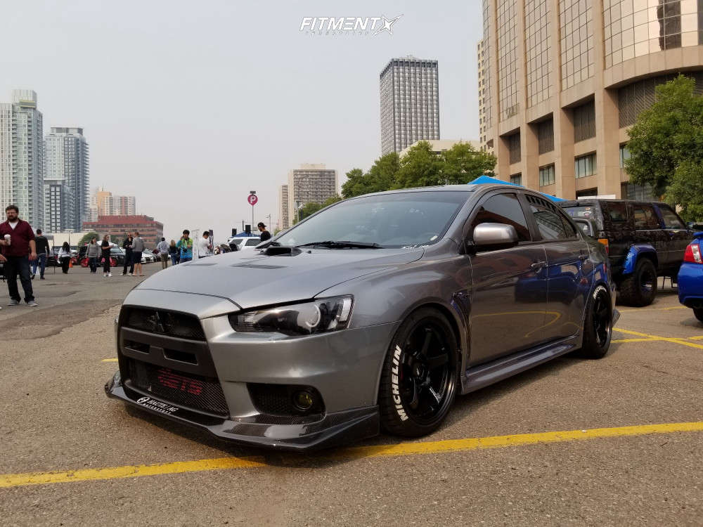 2014 Mitsubishi Lancer Evolution GSR with 18x10 Advan Racing GT and ...