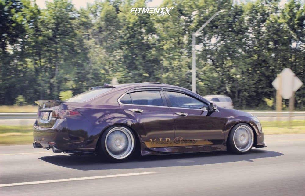 2011 Acura TSX Base with 18x9.5 Enkei Aegis and Nankang 225x35 on Air ...