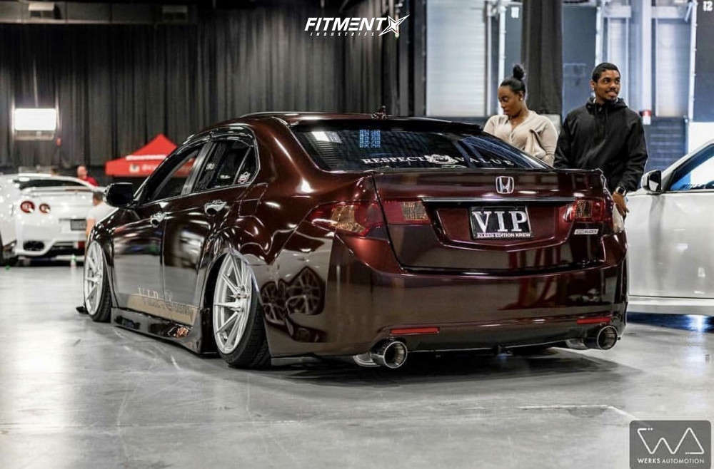 2011 Acura TSX Base with 18x9.5 Enkei Aegis and Nankang 225x35 on Air ...