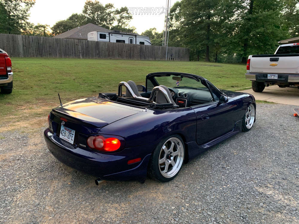 2003 Mazda MX-5 Miata Base with 16x8 Japan Racing Jr12 and Nexen 205x40 ...