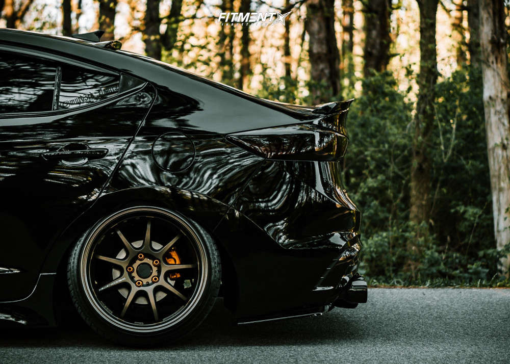 2018 Hyundai Elantra Sport with 18x9.5 Work D9r and Achilles 205x40 on ...