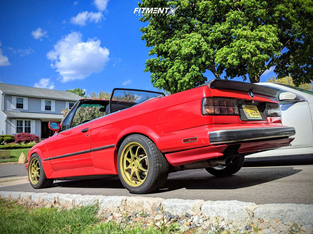 1987 BMW 325i Base with 16x8 Volk Ce28n and Nexen 205x50 on Lowering ...