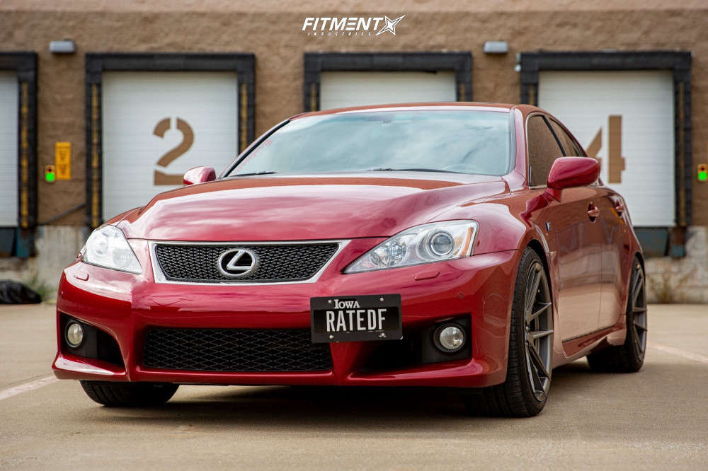2008 Lexus IS F 4dr Sedan (5.0L 8cyl 8A) with 19x10 Ambit FC10 and ...