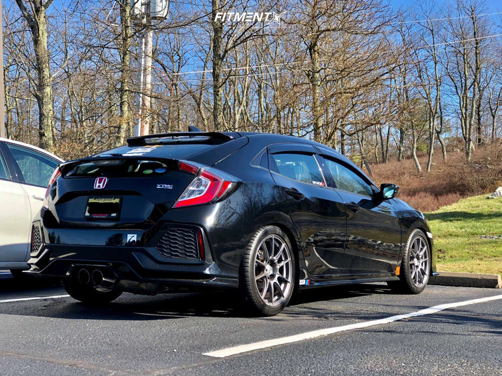 2017 Honda Civic Sport with 18x8.5 SSR Gtx01 and Michelin 245x40 on Lowering Springs | 1086953 ...