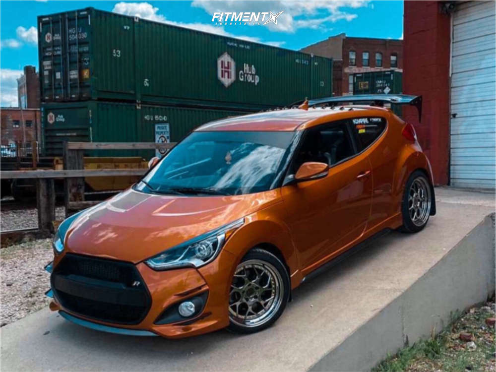 2016 Hyundai Veloster Turbo with 18x8.5 Aodhan Ds01 and Continental ...