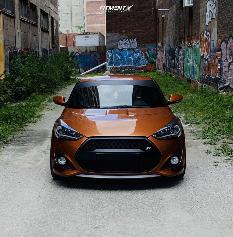 2016 Hyundai Veloster Turbo with 18x8.5 Aodhan Ds01 and Continental ...