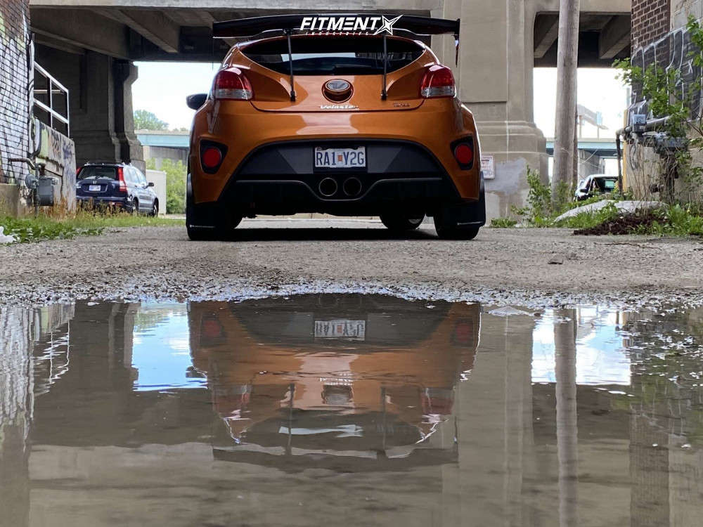 2016 Hyundai Veloster Turbo with 18x8.5 Aodhan Ds01 and Continental ...