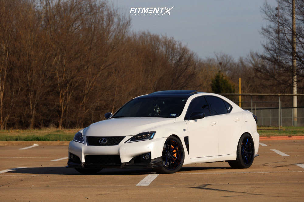 2008 Lexus IS F 4dr Sedan (5.0L 8cyl 8A) with 19x9.5 WedsSport Rn-55m and Michelin 255x35 on ...