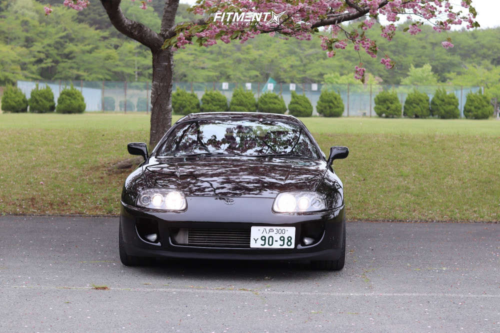 1995 Toyota Supra Twin Turbo with 18x9.5 Work Vs Xx and Falken 265x35 ...